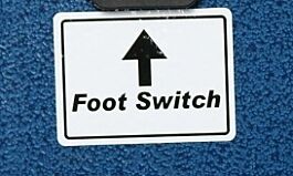 Label, Foot Switch | Overbeck Machine Tools